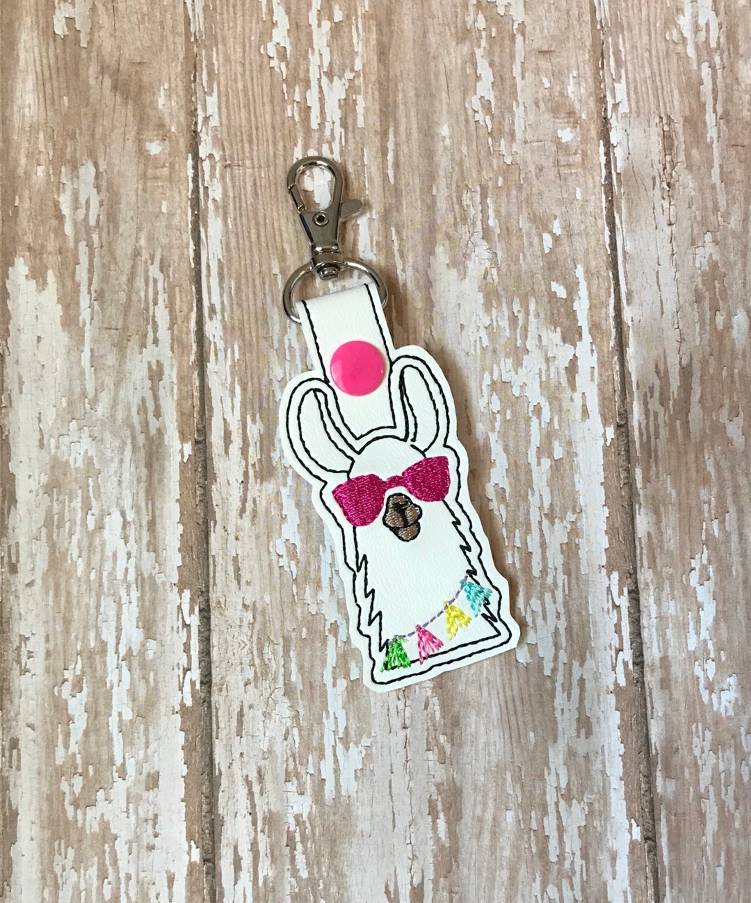 Llama Keychain, Llama Key Chains, Llama Zipper Pull, Llama Bag Tag, No ...