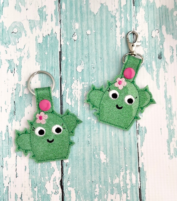 Cactus Keychain Cactus Key Chain Cute Cactus Zipper Pull | Etsy