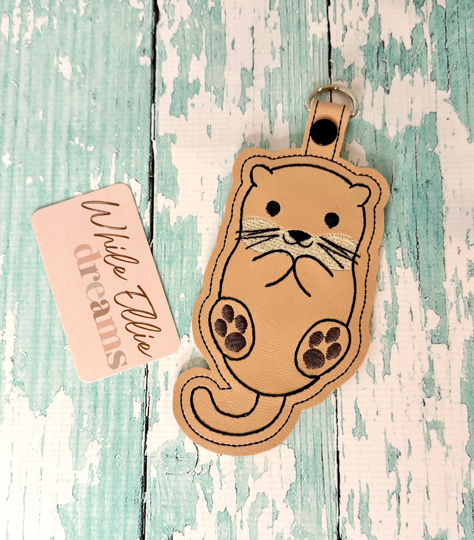 Otter ID Badge Holder, Otter Badge Holder, ID Holder, Vertical ID ...