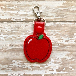 Apple Keychain, Apple Key Chain, Keychain for Teachers, Gift for ...