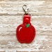 Apple Keychain Apple Key Chain Keychain for Teachers Gift - Etsy