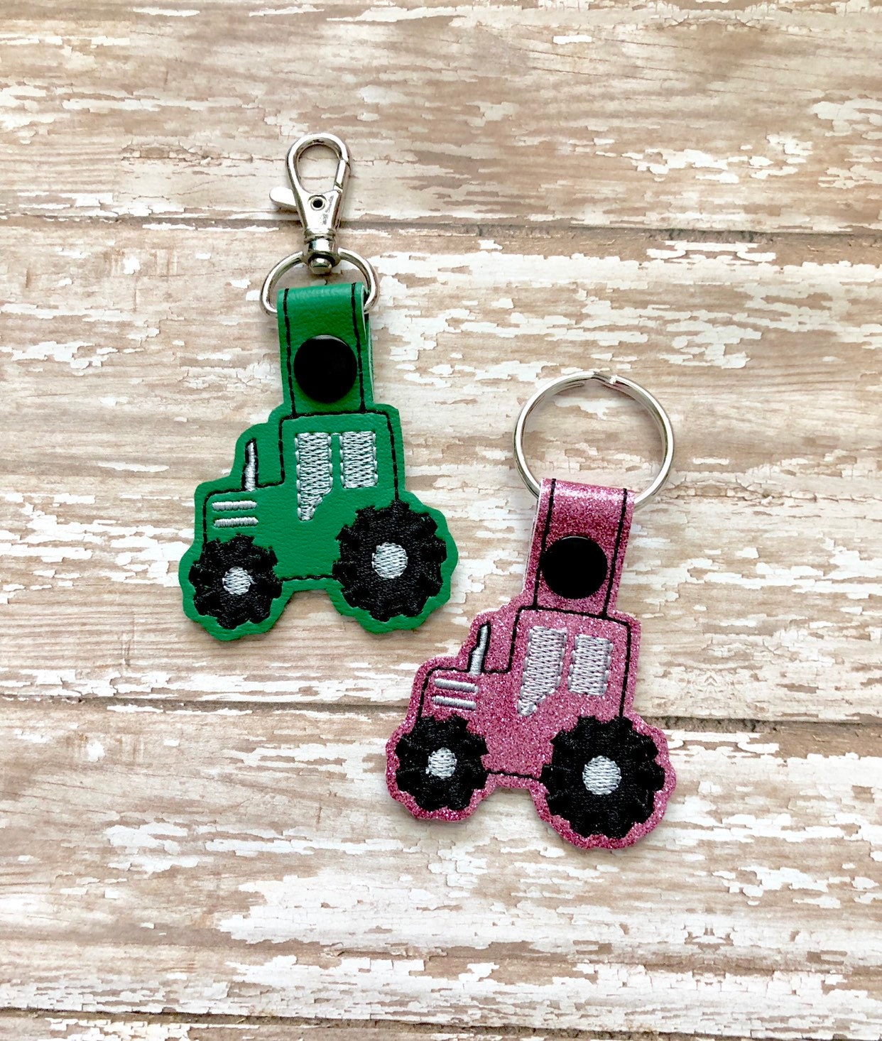 Tractor Keychain Tractor Key Chain Tractor Snap Tab Key Fob | Etsy