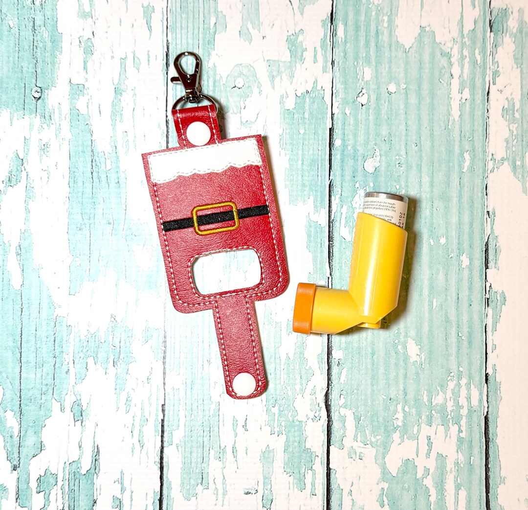 Christmas Inhaler Holder, Santa Coat Inhaler Keeper, Santa Inhaler Bag ...