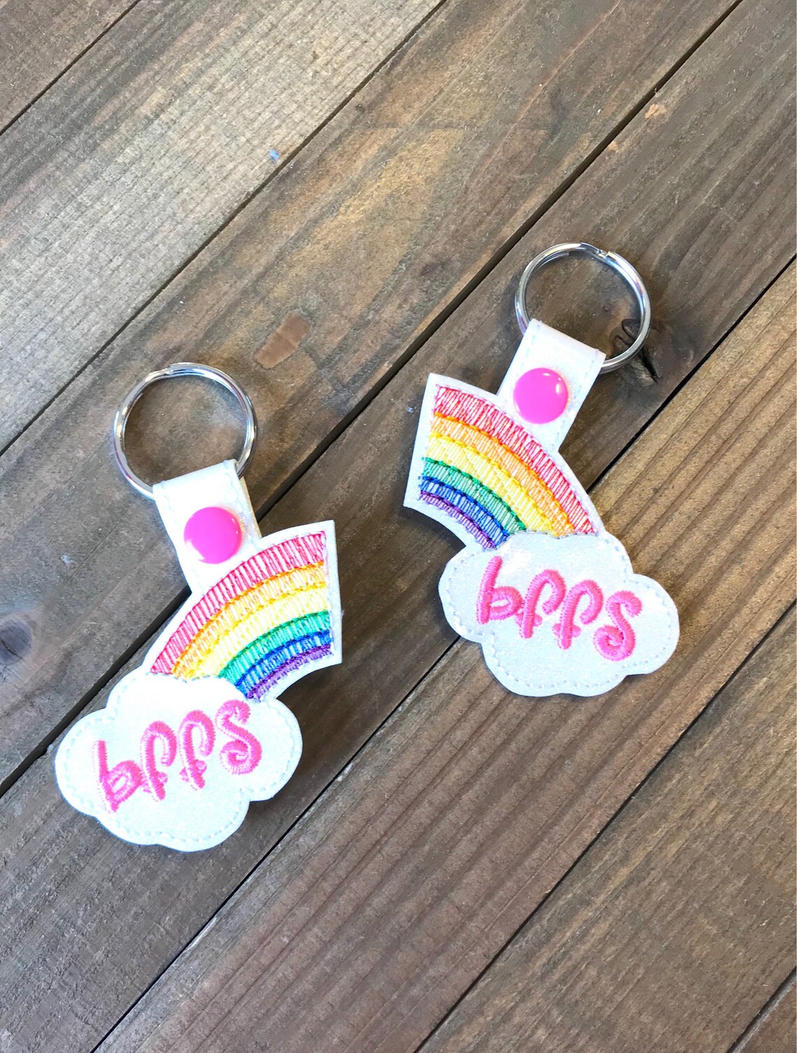 Best Friends Keychain Rainbow BFF Key Fob Best Friend Bag - Etsy