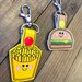 Best Friends Keychain Burger and Fries BFF Key Fob Best - Etsy