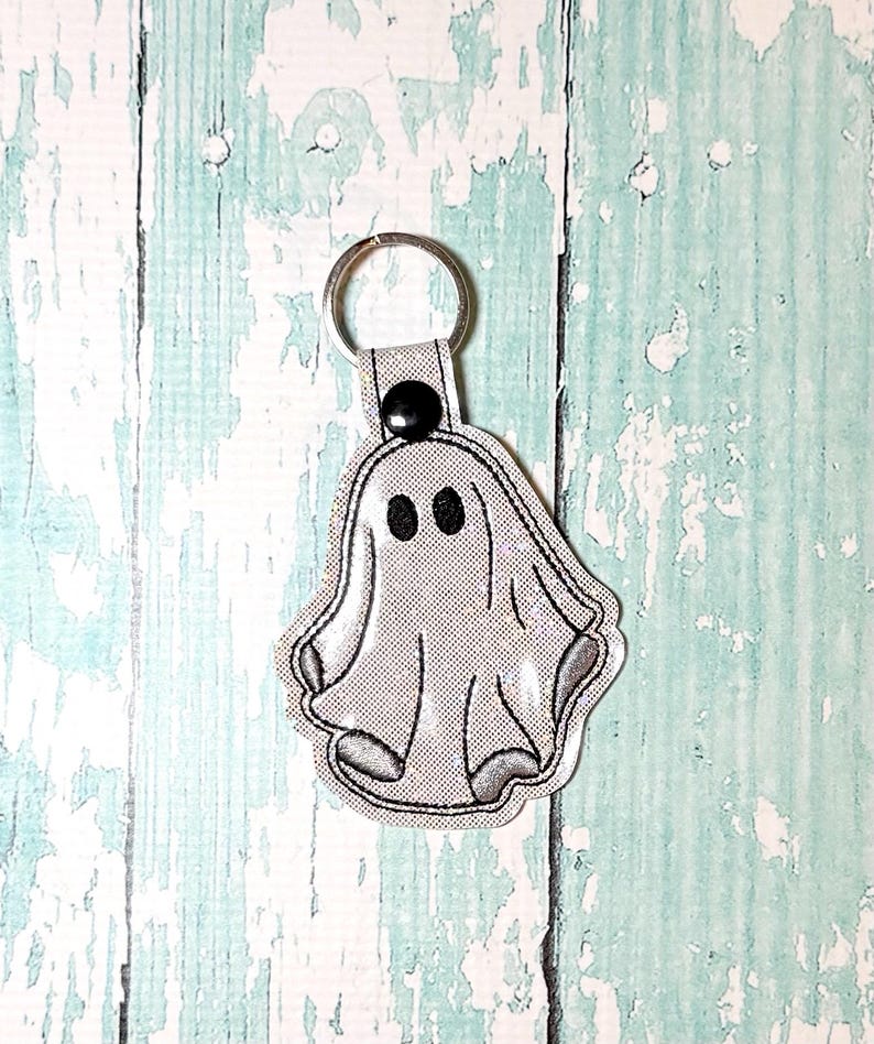 Ghost Keychain, Ghost Key Chain, Ghost Zipper Pull, Ghost Gift, Ghost ...