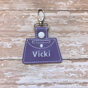 Purse Keychain--personalized, Quarter Key Chain, Quarter Holder, Snap ...