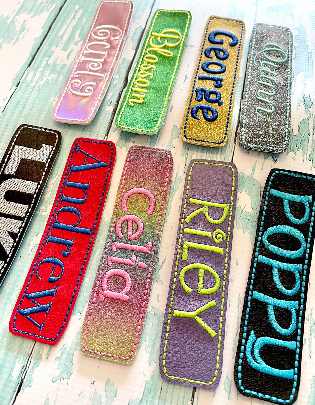 Personalized Bookmark, Personalized Name Book Mark, Embroidered ...