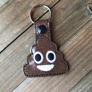 Poop Keychain, Poop Emoji Key Chain, Poop Zipper Pull, Rainbow Poop ...