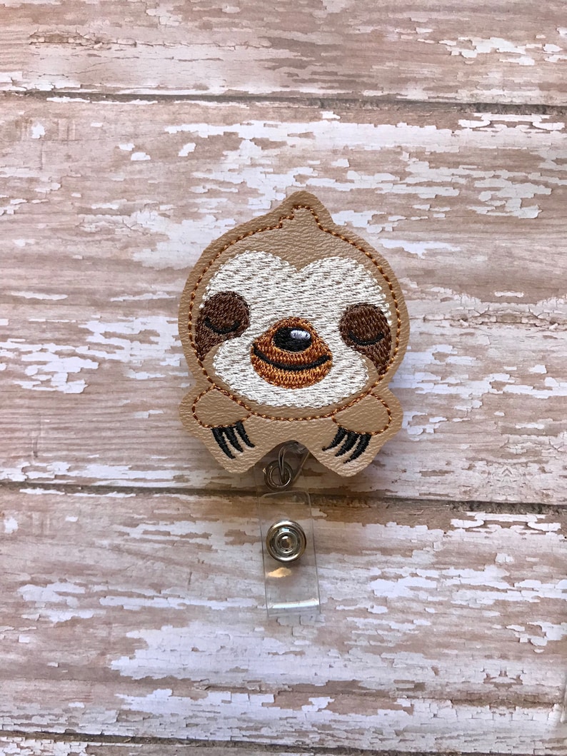 Sloth Badge Reel Nurse Badge Reel ID Badge Reel Retractable - Etsy
