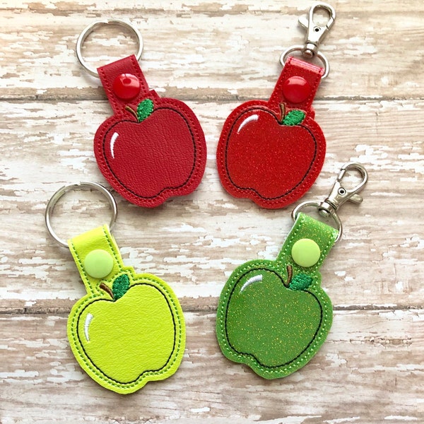 Apple Key Ring - Etsy
