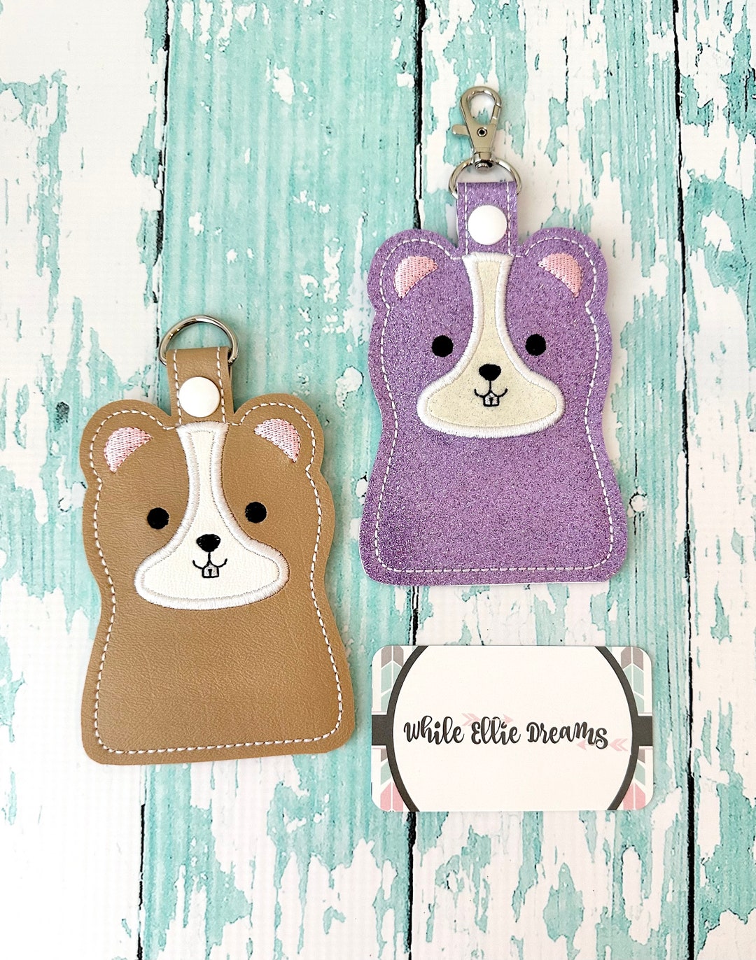 Hamster ID Badge Holder, Hamster Badge Holder, ID Holder, Vertical ID ...
