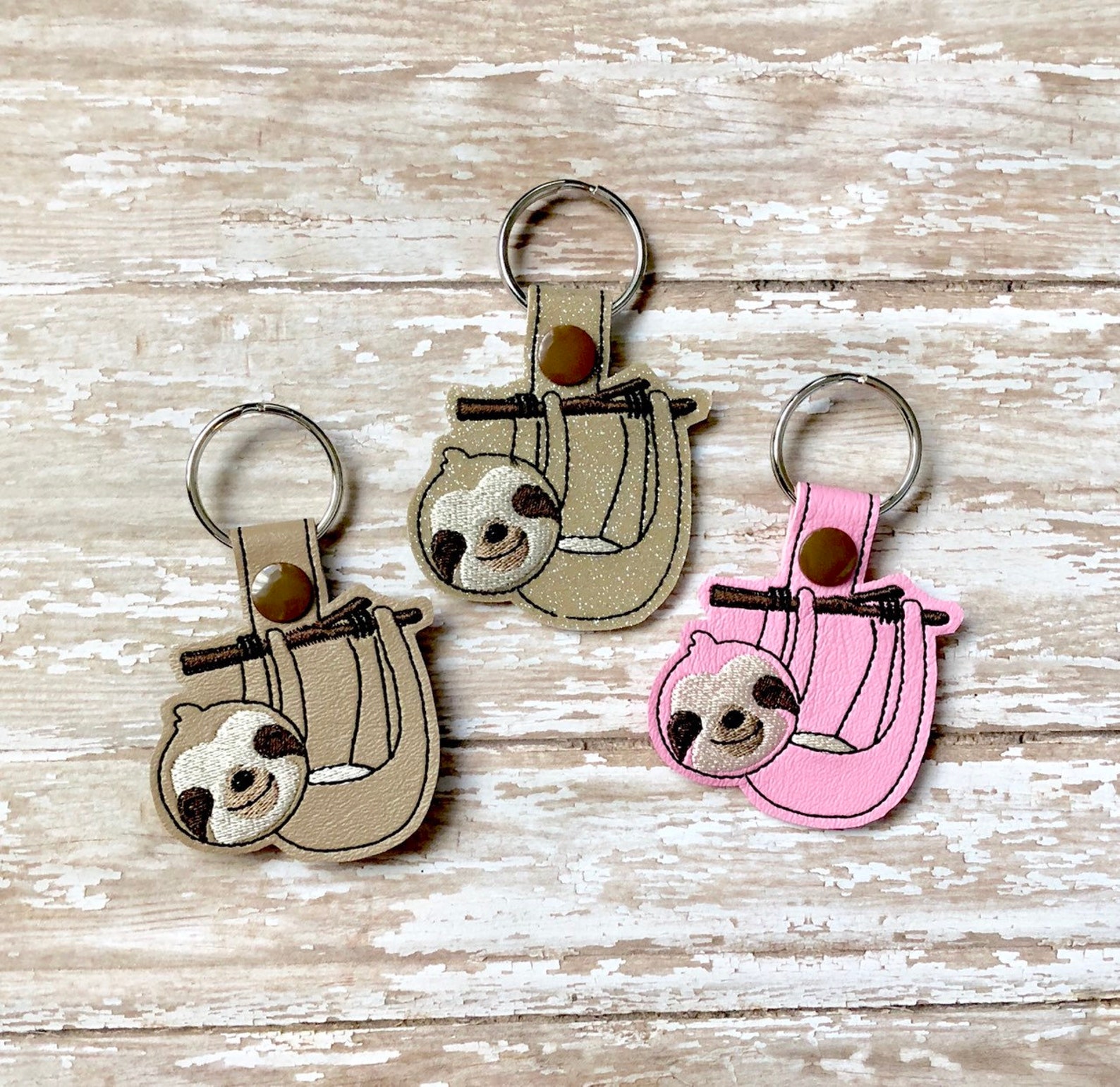 Sloth Keychain Hanging Sloth Keychain Hanging Sloth Zipper | Etsy