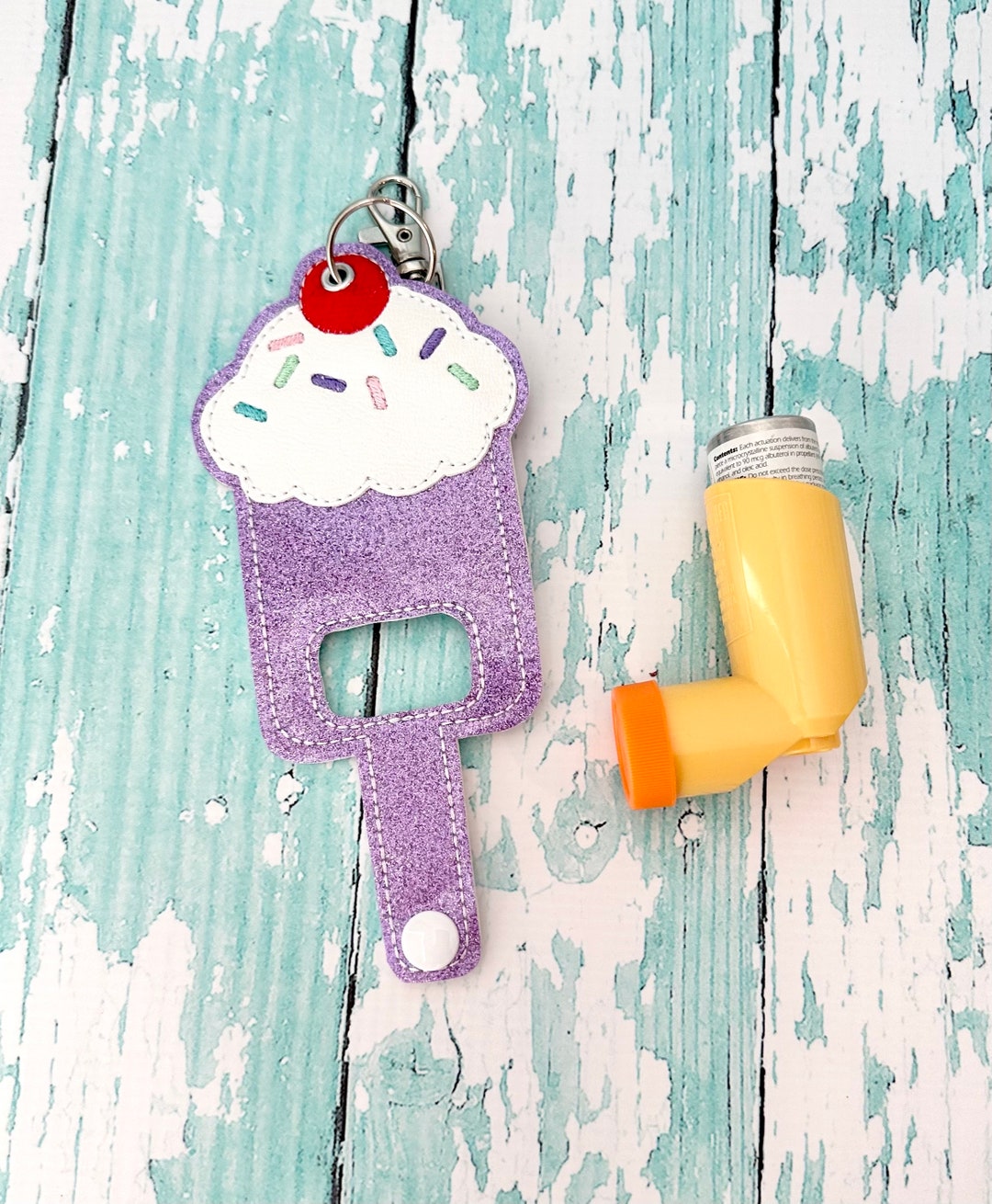 Cupcake Inhaler Holder, Inhaler Keeper, Inhaler Holder, Inhaler ...