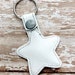 Star Keychain, Faceted Star Key Fob, Embroidered Star Key Chain You ...