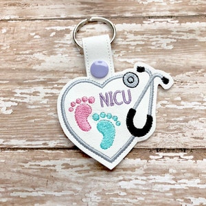 Nicu Nurse Keychain, Nicu Key Chain, Nicu Steth Clip, Nicu Nurse Zipper ...
