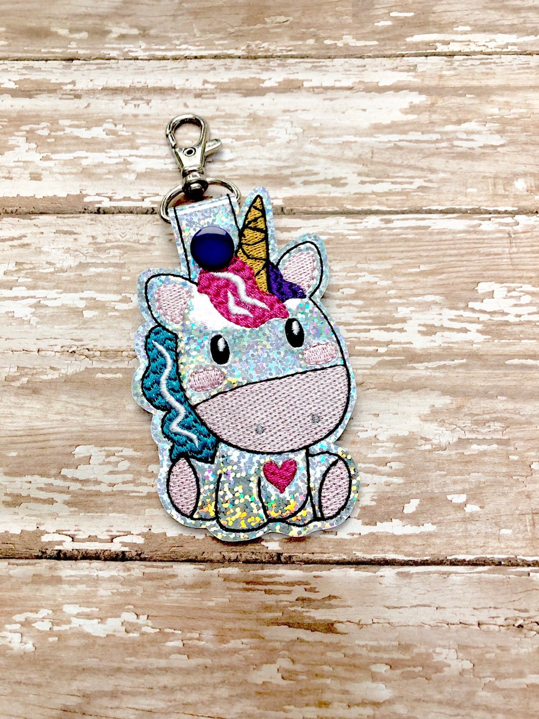 Unicorn Keychain, Sitting Unicorn Key Chain, Unicorn Bag Tag, Unicorn ...