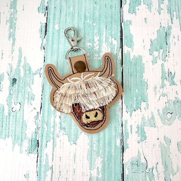 Highland Cow Zipper Pull - Etsy