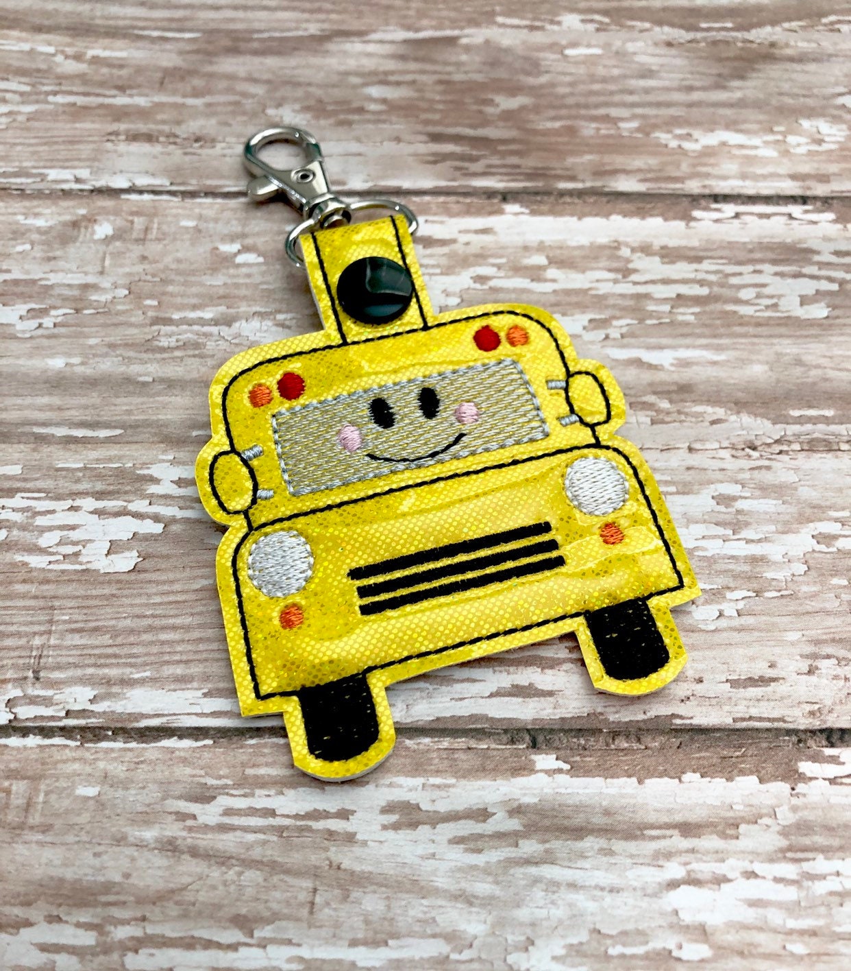 School Bus Keychain School Bus Key chain School Bus Zipper | Etsy