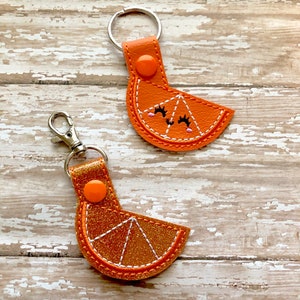 Lemon Slice Keychain, Lime Slice Key Chain, Orance Zipper Pull, Citrus ...