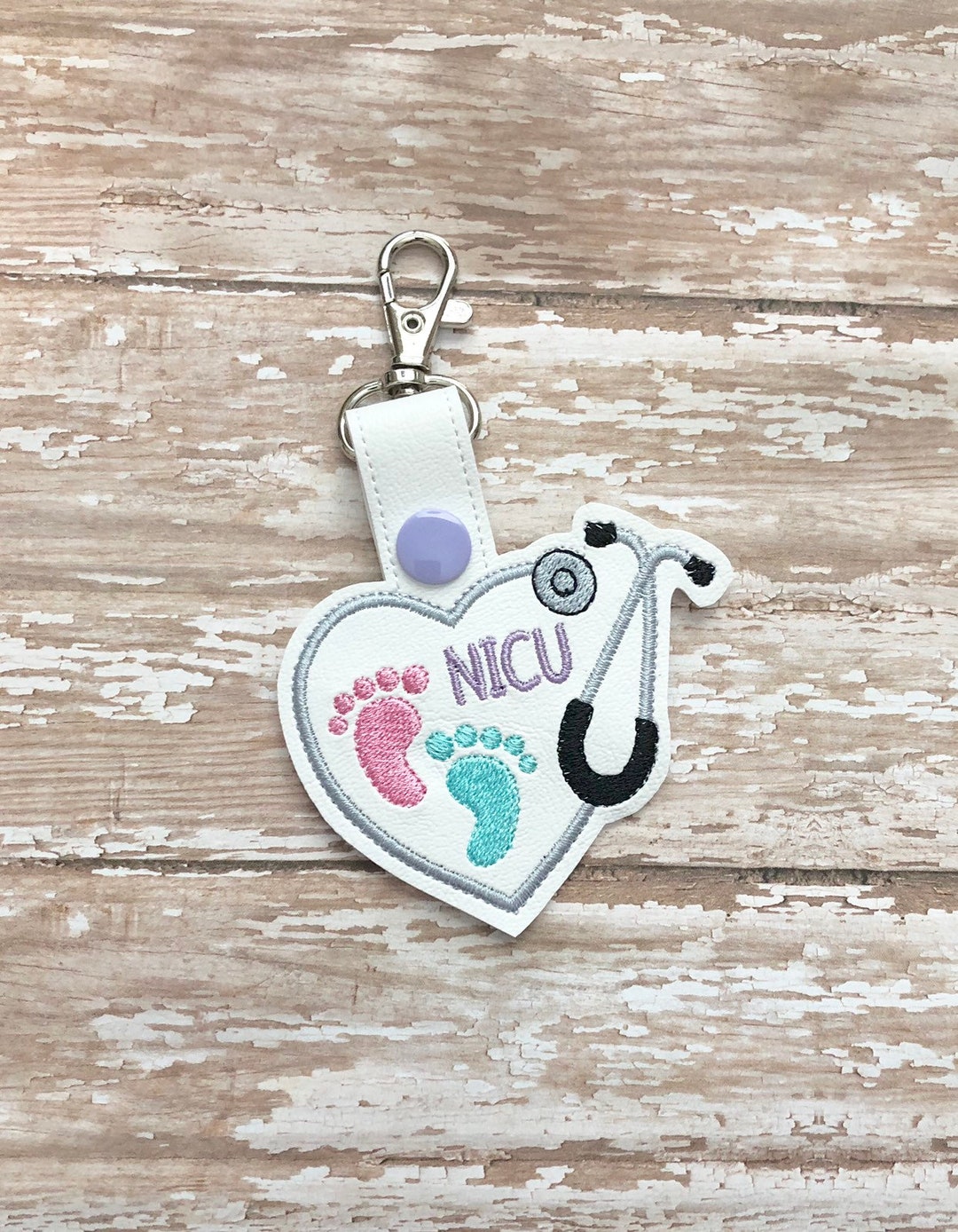 Nicu Nurse Keychain, Nicu Key Chain, Nicu Steth Clip, Nicu Nurse Zipper ...