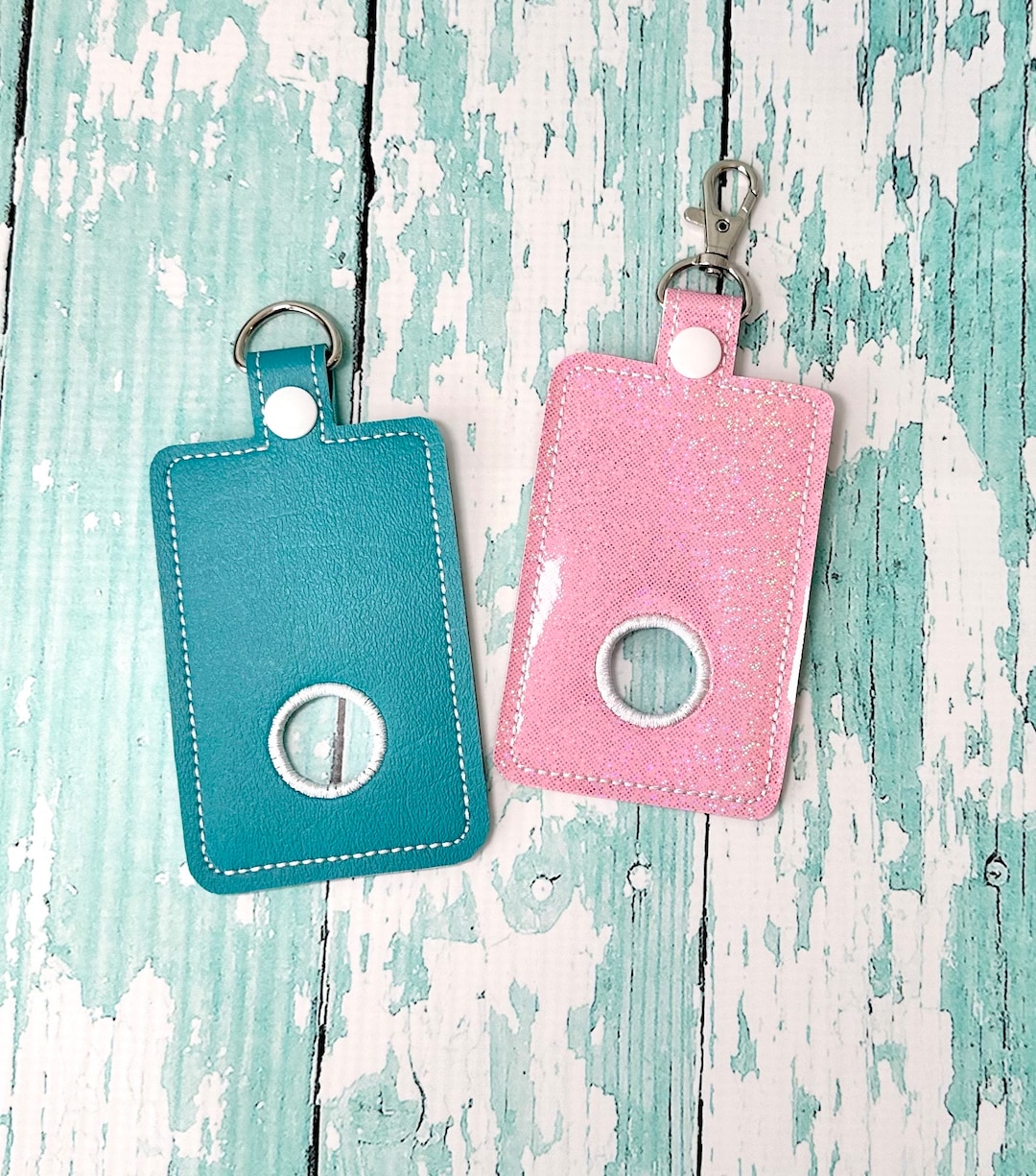 Teacher Alarm ID Badge Holder, Bottom Button Vertical Badge Holder ...