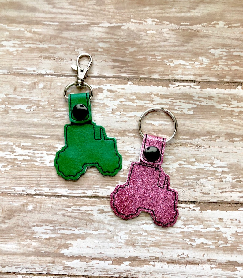 Tractor Keychain Tractor Key Chain Tractor Snap Tab Key Fob | Etsy