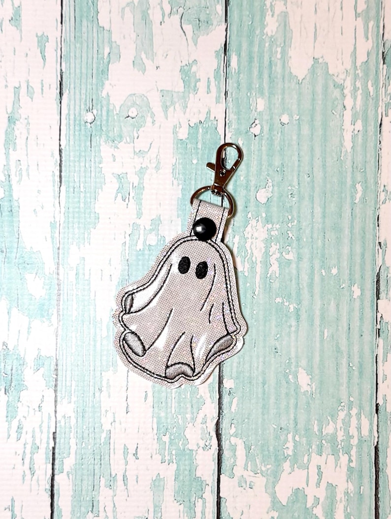 Ghost Keychain, Ghost Key Chain, Ghost Zipper Pull, Ghost Gift, Ghost ...