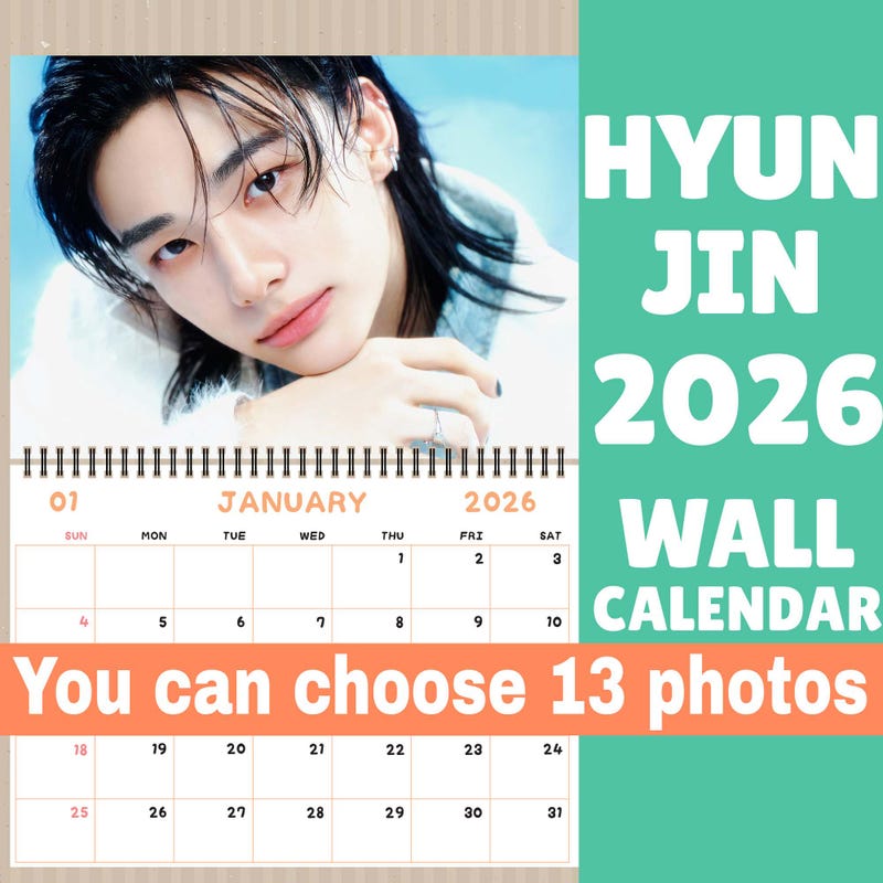 Hyunjin Calendar 2026 - Etsy UK