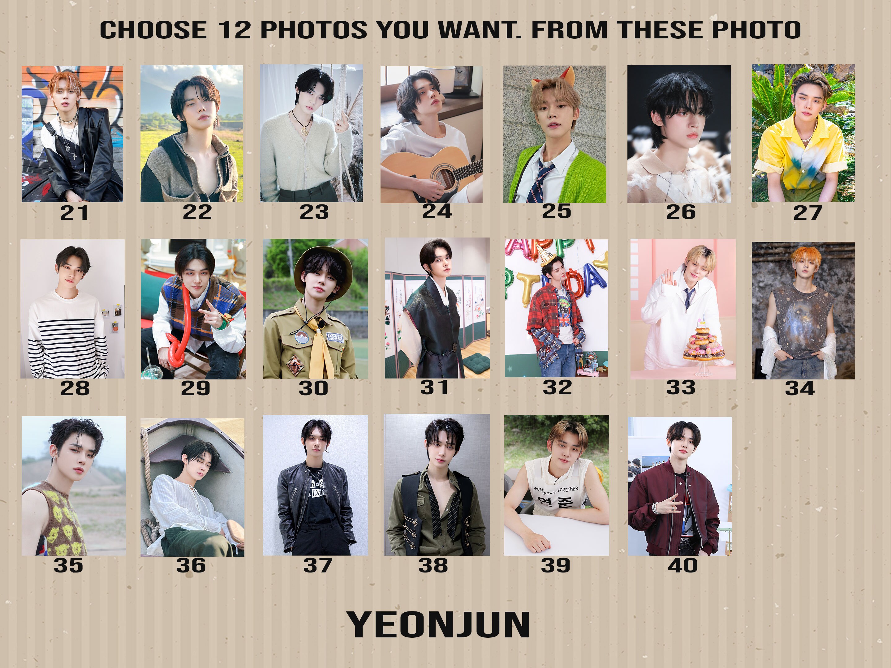 TXT Calendar 2024 Yeonjun/soobin/beomgyu/taehyun/hueningkai - Etsy