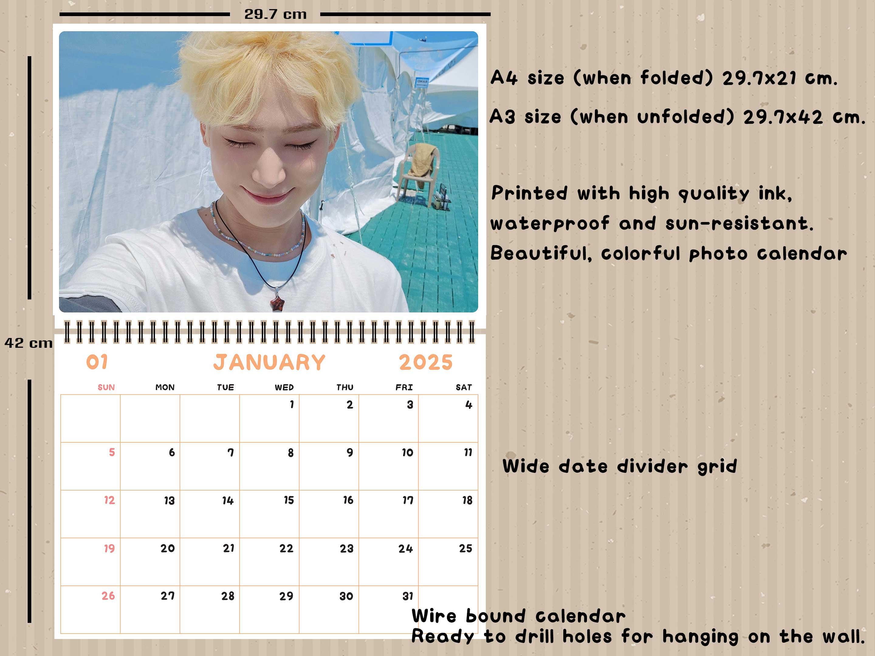 Sunoo Enhypen Wall Calendar 2025, Sunoo Calendar 2025 Sunoo Christmas ...