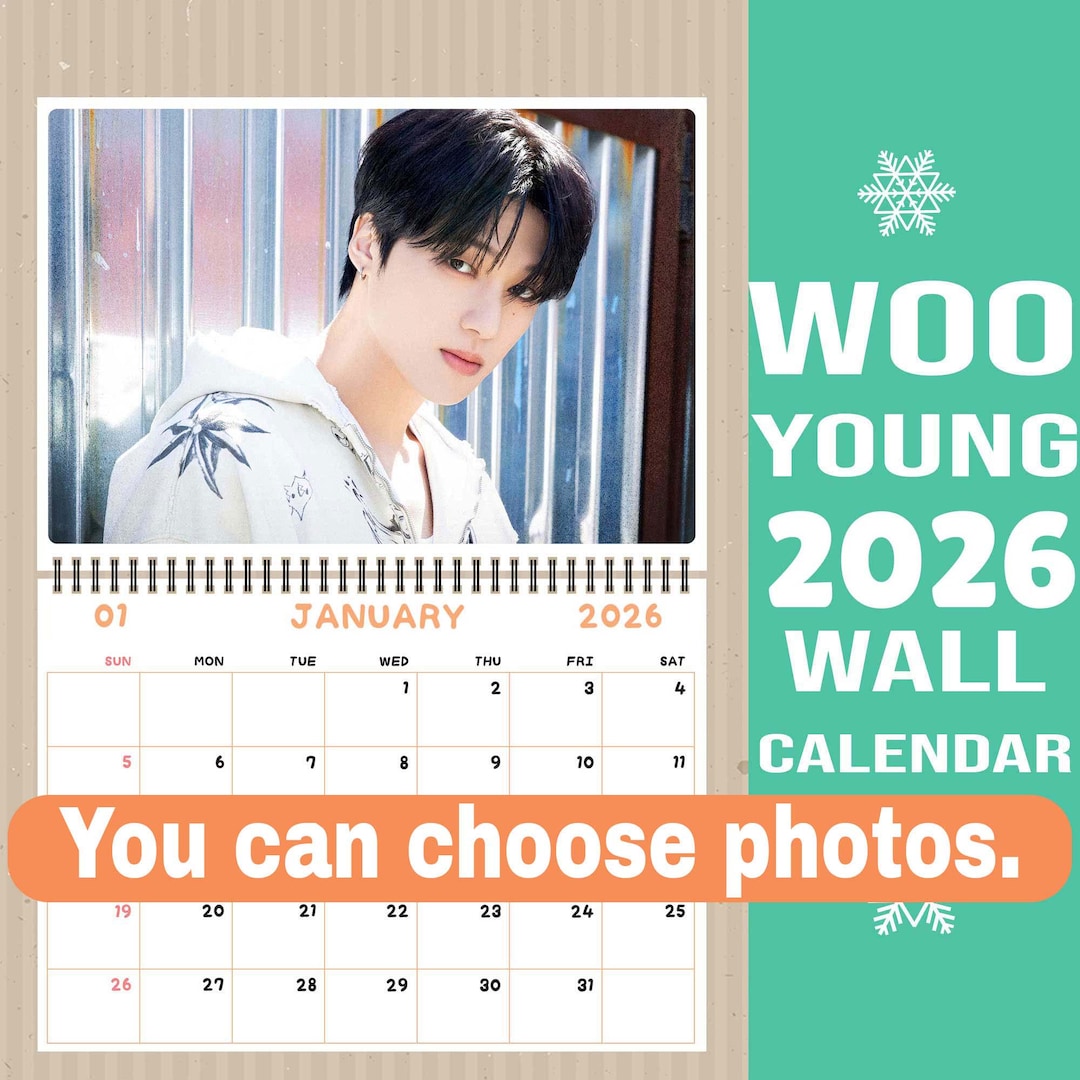 Wooyoung Ateez 2026 Wall Calendar: Kpop A3 Size - Etsy