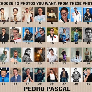 Pedro Pascal Desk Calendar 2026: Photo Gift (6x8 Inches) - Etsy