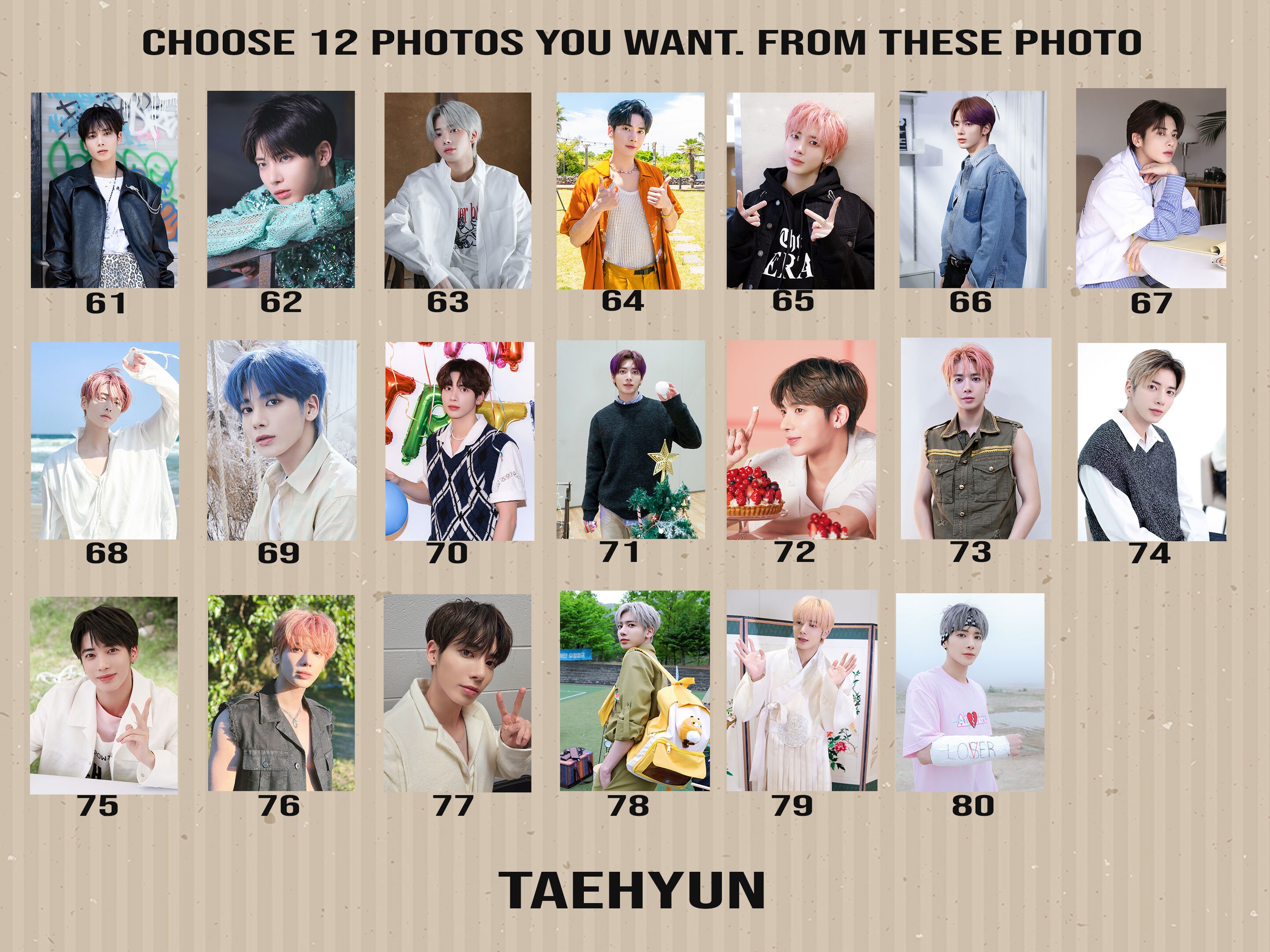 TXT Calendar 2024 Yeonjun/soobin/beomgyu/taehyun/hueningkai - Etsy