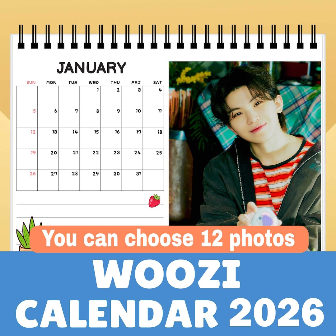 WOOZI Seventeen Calendar 2026 / Desk Calendar Size 6*8inches Seventeen ...