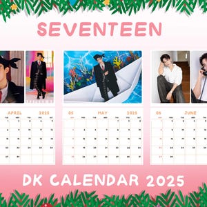 DK Calendar 2025 / Seventeen Calendar 2025 / DK Seventeen Wall Calendar ...