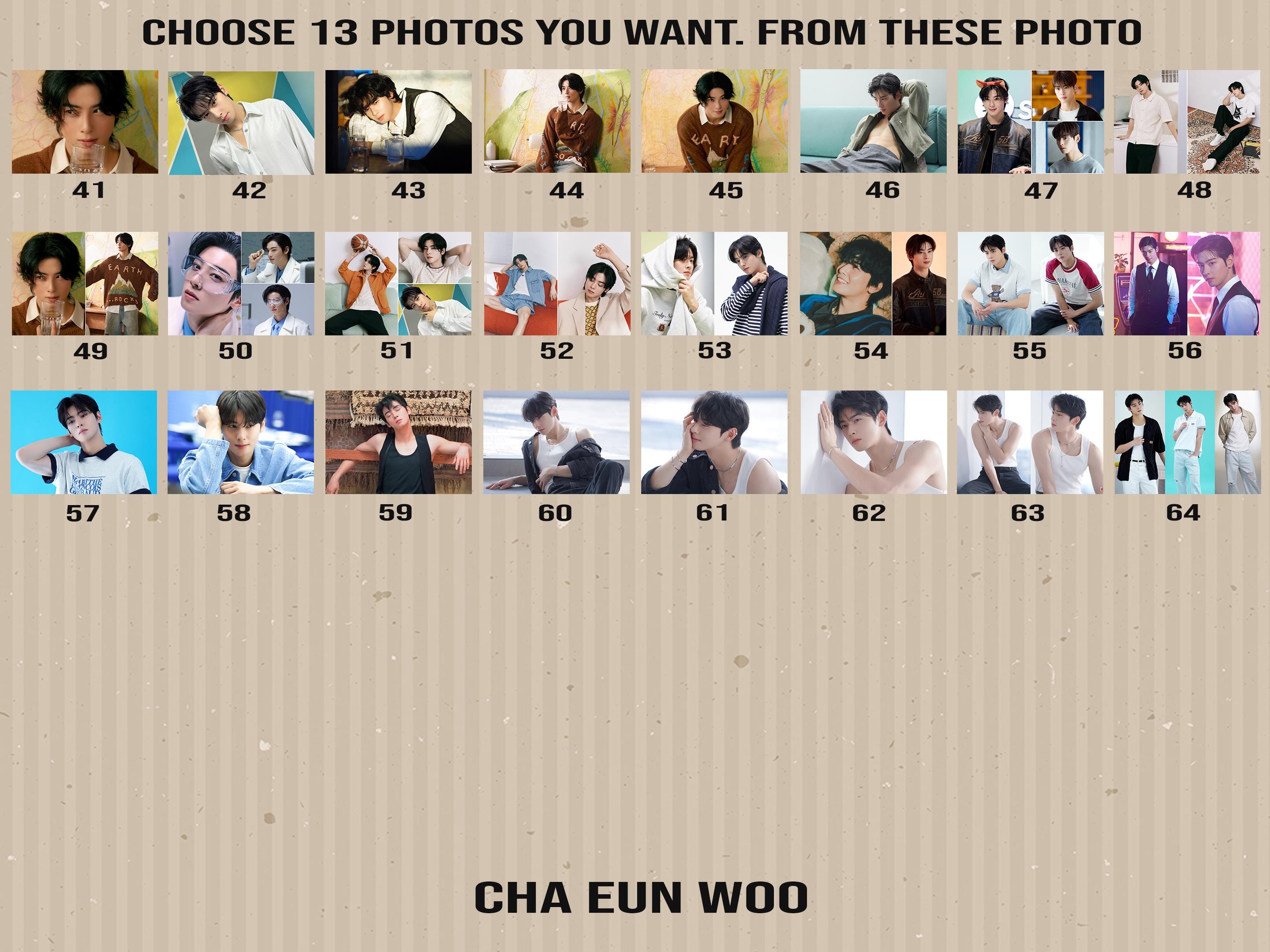 Cha Eun Woo Calendar 2026 / Cha Eun Woo Wall Calendar 2026 K Drama ...