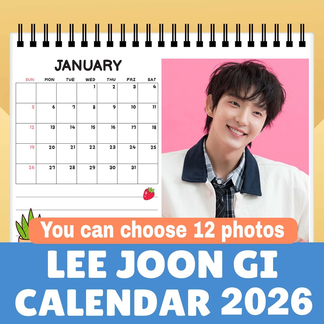 LEE JOON GI Desk Calendar 2026 Size 6*8inches K Drama Gifts / Christmas ...