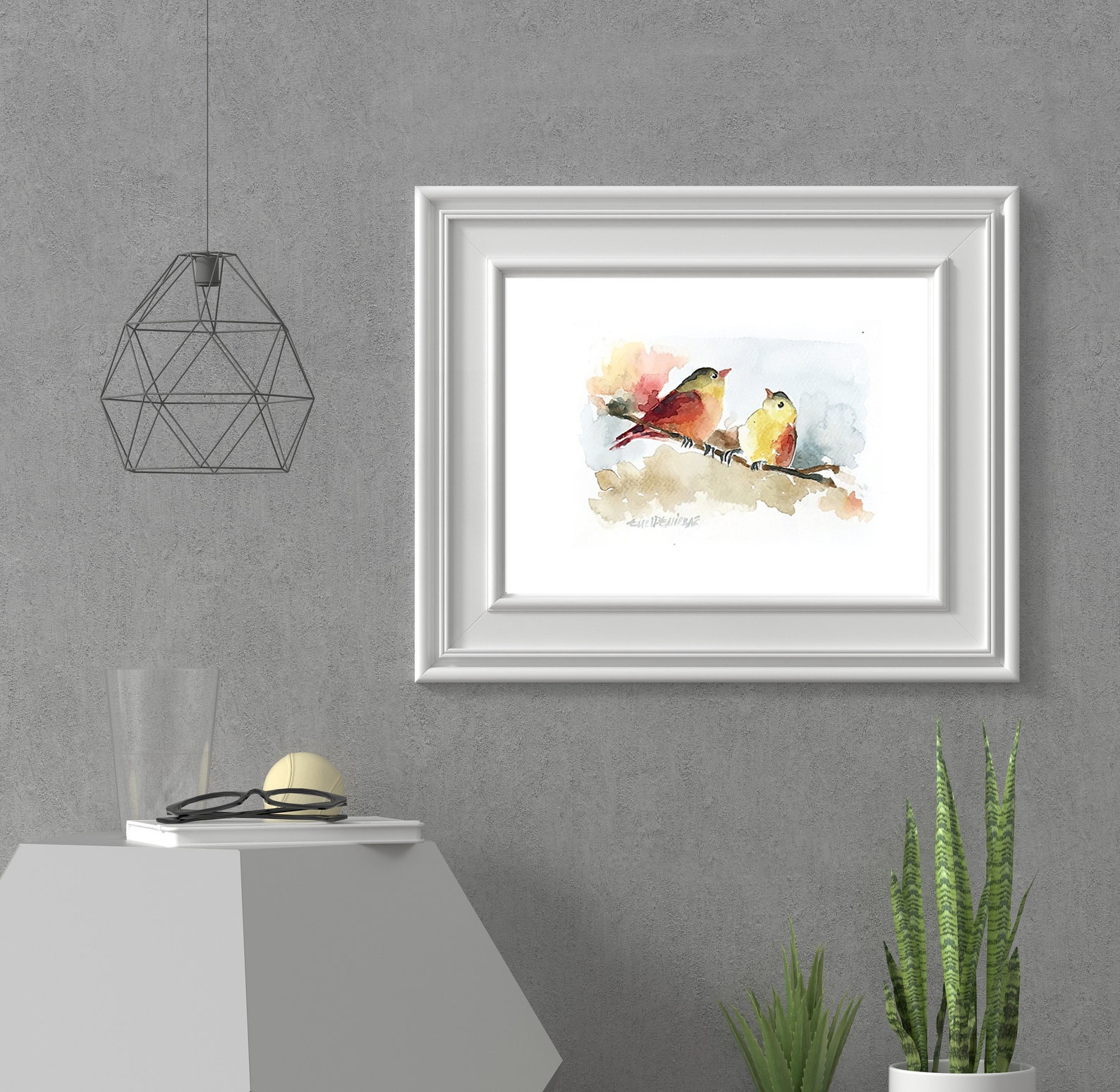 Bird Watercolor Printable, Wall Decor Prints, Birds Watercolor Instant ...