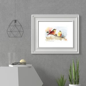 Bird Watercolor Printable, Wall Decor Prints, Birds Watercolor Instant ...