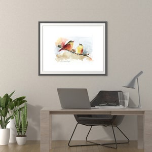 Bird Watercolor Printable, Wall Decor Prints, Birds Watercolor Instant ...