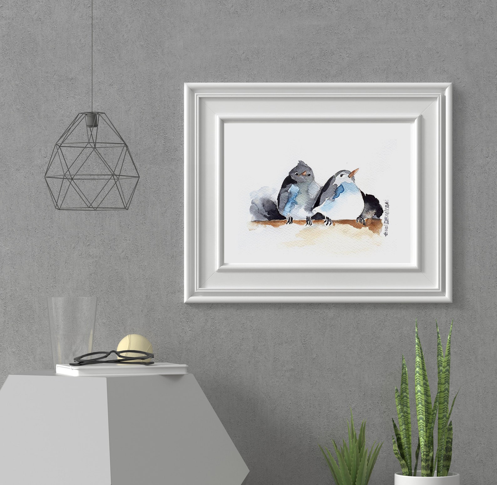 Birds Art Print, Digital Poster, Bird Watercolor Instant Download, Room ...