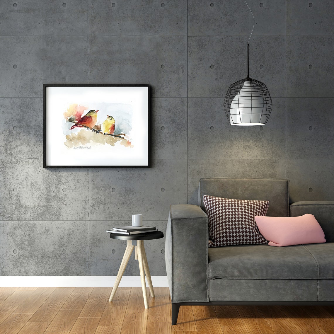 Bird Watercolor Printable, Wall Decor Prints, Birds Watercolor Instant ...