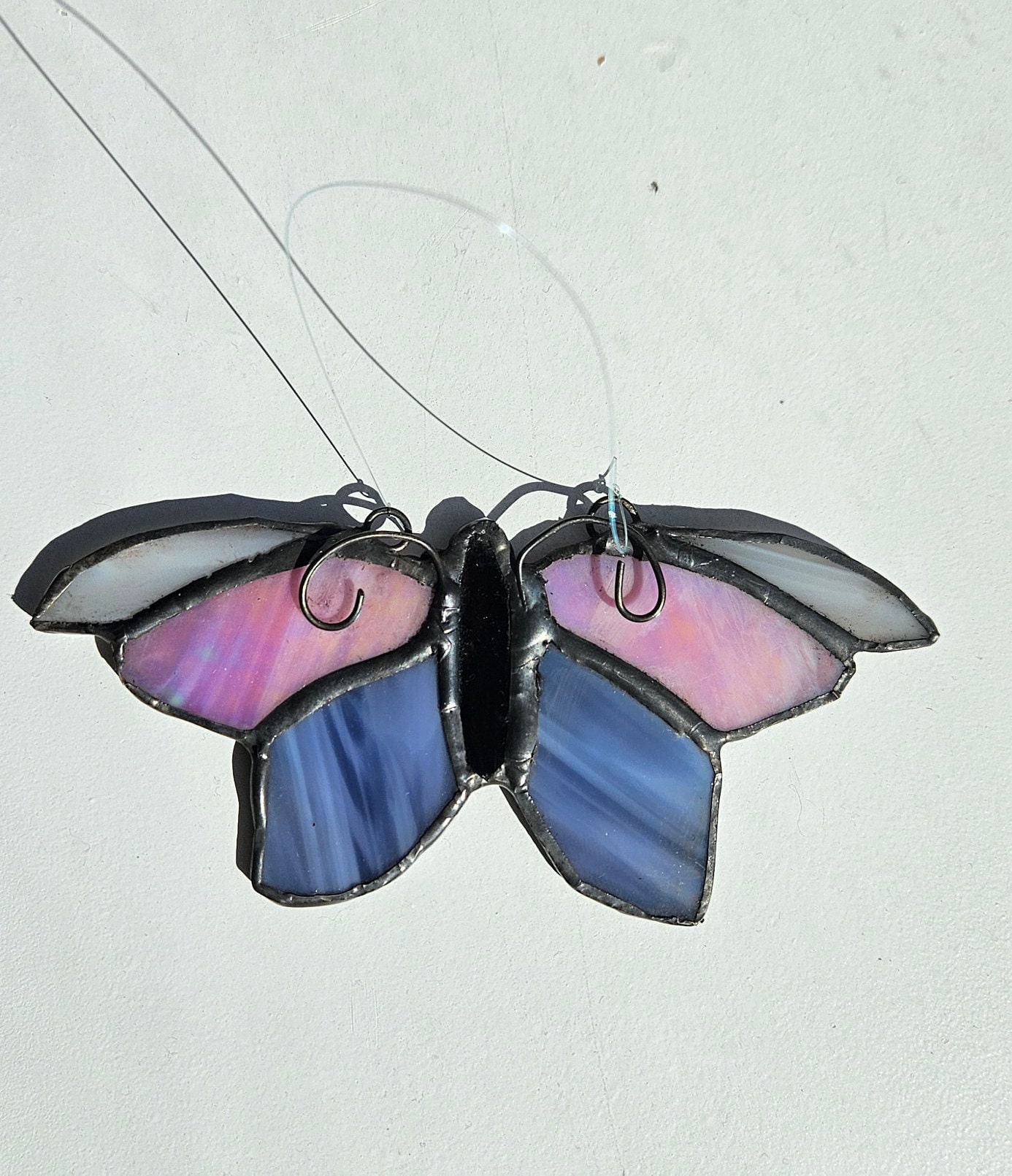 Butterfly Stained Glass Window Hanging. READY TO SHIP! - Etsy