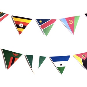 African Nation Flags for Classroom Events Triangle Bunting - Etsy UK