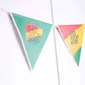Black History Month Bunting Flag for Classroom, Triangle Bunting ...