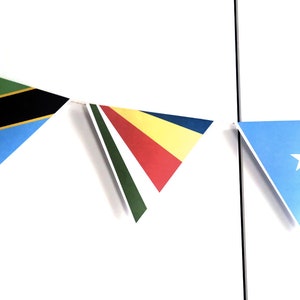 African Nation Flags for Classroom Events Triangle Bunting - Etsy UK
