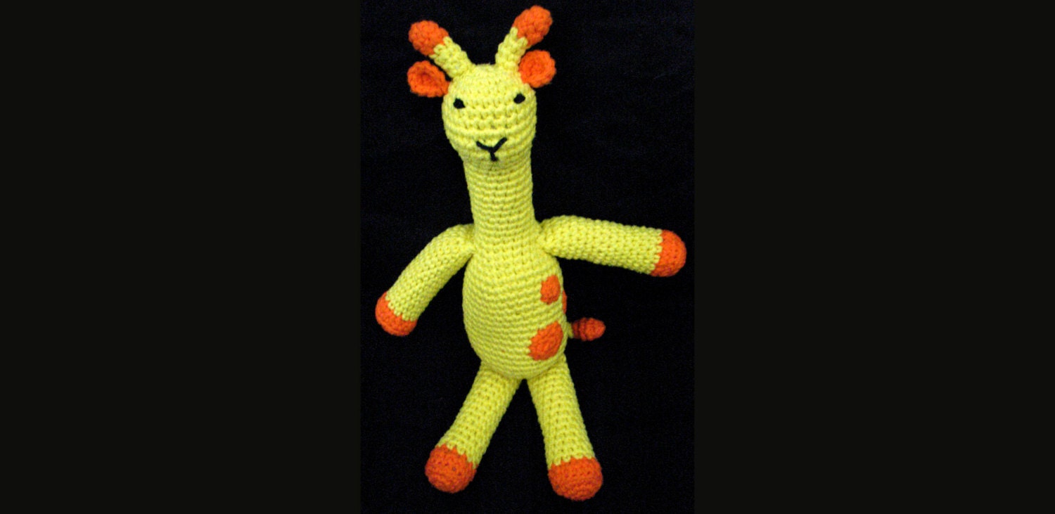 Amigurumi Giraffe Hand-made Squeaky Toy From High Quality - Etsy