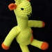 Amigurumi Giraffe, Hand-made Squeaky Toy From High Quality Pure Cotton ...