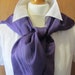 Two Beautiful Plain Colour Jacqmar Scarves – White and Purple - Etsy